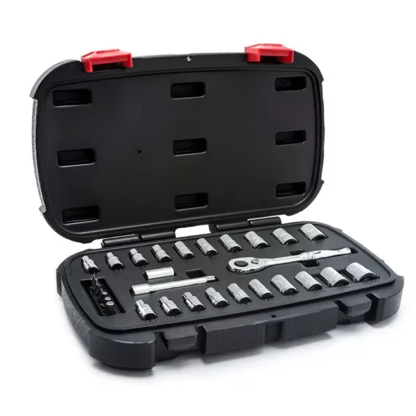 Husky 1/4 in. Drive Ratchet SAE/Metric Socket Set (30-Piece) – PAX Depot