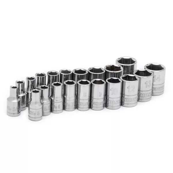 Husky 1/4 in. Drive Ratchet SAE/Metric Socket Set (30-Piece) – PAX Depot