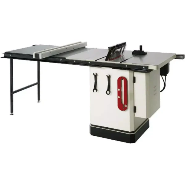 Shop Fox 10 in. 3 HP Cabinet Table Saw with Riving Knife and Long Rails ...