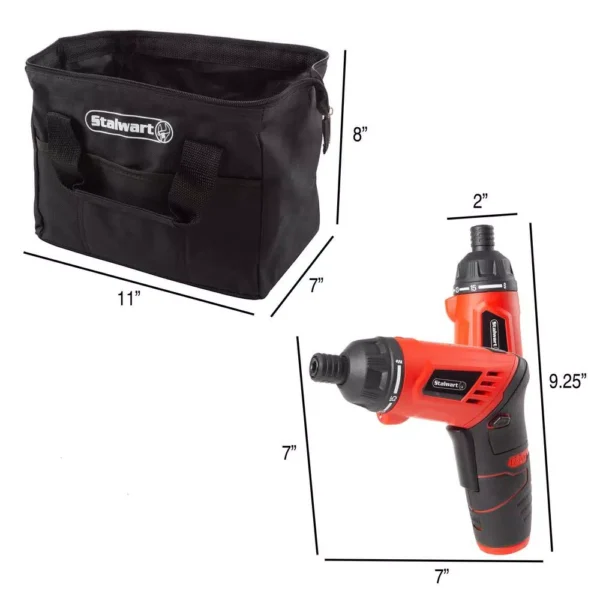 Stalwart 3.6-Volt Lithium-Ion Cordless 1/4 in. Electric Screwdriver ...