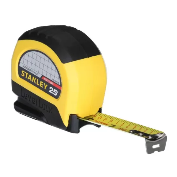 Stanley LeverLock 25 ft. x 1 in. CC Center Tape Measure – PAX Depot